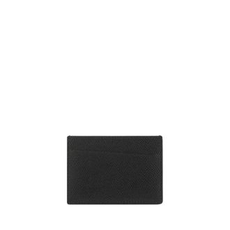 Maison Margiela Schwarze Kalbsleder Bos Taurus Geldb&ouml;rse