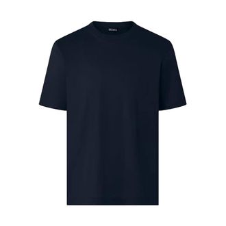 Ermenegildo Zegna Homme, Tops, Bleu, Taille: 4XL T-shirt &agrave; Manches Courtes et Col Rond