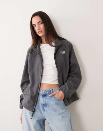 The North Face Oxara - Polaire &agrave; fermeture &eacute;clair - Gris anthracite