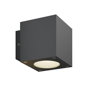 Lucande LED Wandleuchte au&szlig;en Jarno (spritzwassergesch&uuml;tzt (Modern) in Schwarz aus Aluminium (2 flammig,) - Au&szlig;enwandleuchten Wandlampe Led Au&szlig;enlampe Outdoor