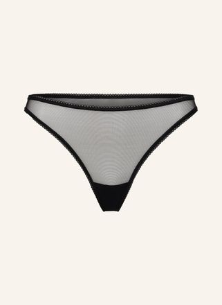 erlich textil Erlich Textil Iconic Mesh String Aus Recyceltem Polyamid - Goldfarbene Details schwarz