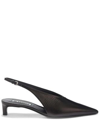 Jil Sander Escarpins en cuir Jil Sander avec bride &agrave; la cheville