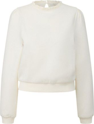 QS by s.Oliver Sweatshirt Sweatshirt Sweatshirt mit Spitze