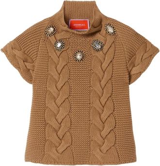 La DoubleJ Damen, Strickwaren, Braun, XSGr&ouml;&szlig;e