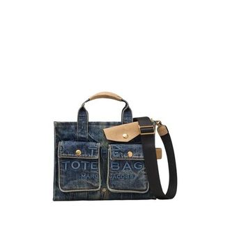 Marc Jacobs Sac cabas The Denim Suede Medium Cargo