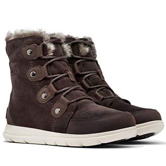 Sorel Explorer Joan Waterproof bottes dhiver imperm&eacute;ables pour femme, Marron (Blackened Brown), 37 EU