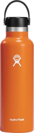 Hydro Flask Trinkflasche 621ml (21oz) - Isolierte Wasserflasche aus Edelstahl - Sportflasche mit auslaufsicherem Flex Deckel & Gurt - Thermoflasche Sp&uuml;lmaschinenf