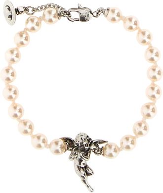Vivienne Westwood Putti Perlenarmband - - Accessories - Damen - Wei&szlig; - ONE SIZE