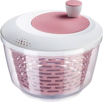 Westmark Salatschleuder - Fassungsvermögen: 4,4 Liter, ø 23,5 cm, Kunststoff, BPA-frei, Spinderella - Rosa