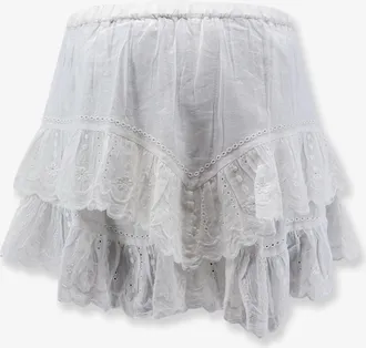 Isabel Marant Womens Shorts Jocadia Organic Cotton White