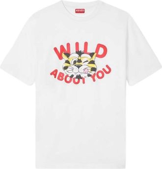 Kenzo Homme, Tops, Beige, Taille: M T-shirt Wild Tiger
