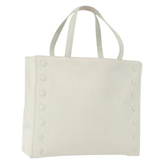 Celine Pre-owned Vintage Leder Tote Bag - - Pre-owned - Damen - Wei&szlig; - ONE SIZE