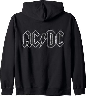 AC/DC Offizielles AC/DC Jagged Logo Schwarz Hard Rock Band Musik Kapuzenjacke