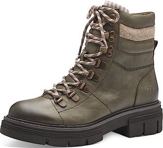 Marco Tozzi Femme 2-25780-41 Bottes à Lacets, Kaki Comb, 39 EU