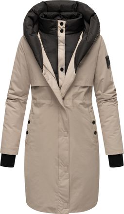 Navahoo Damen Winter Jacke Stepp Parka Baumwoll Mantel Winterjacke warm gef&uuml;ttert Kragen mit Kapuze Snowelf XS-XXL (DE/NL/SE/PL, Alphanumerisch, L, Regular, R