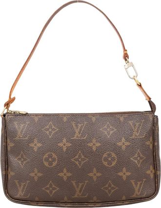 Louis Vuitton Crossbody Bags - Louis Vuitton Monogram Canvas Pochette Accessoires - Gr. unisize - in Braun - f&uuml;r Damen