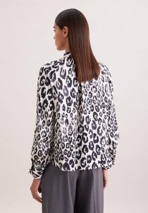 Seidensticker Klassische Bluse 1/1 Rundhals Druck