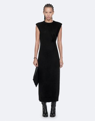 AllSaints robe Kayla en m&eacute;rinos noire