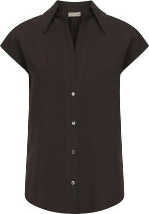 Blanca Vita Femme, Blouses et Chemises, Brun, Taille: 34 FR Cenzia Blouse &agrave; Manches Courtes