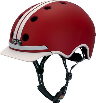 Melon Fahrradhelm E-Series &raquo;GT&laquo; f&uuml;r Damen & Herren | sicherer Cityhelm mit Beleuchtung | Front- und R&uuml;cklicht | XL-XXL (58-63 cm) | rot