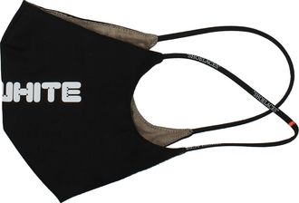 Off-white Masque facial blanc cass&eacute; pour hommess Coton Noir
