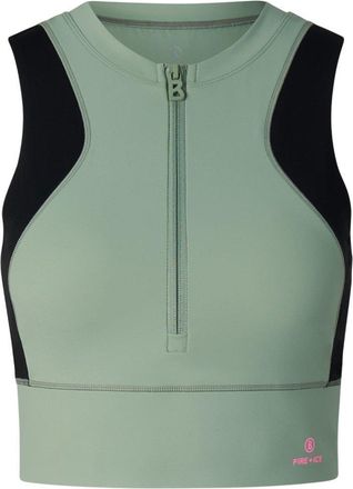 Bogner Fire + Ice Funktions-Top Caia f&uuml;r Damen - Eukalyptus/Schwarz - XXL
