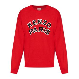 Kenzo Paris Emblem Pullover - - Knitwear - Herren - Rot - XL