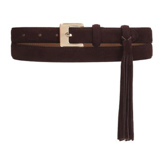 Kazar Kazar Dunkelbrauner Damen-G&uuml;rtel mit Choker - - Accessories - Damen - Braun - 80 CM