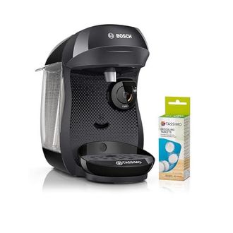 Bosch Tassimo happy friendly Kapselmaschine TAS102EA, über 70 Getränke, geeignet für alle Tassen, Abschaltautomatik, nachhaltig, inkl. Entkalkungstabletten,