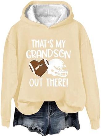 Generic Sweat &agrave; capuche surdimensionn&eacute; pour femme Sweat-shirt &agrave; capuche pour femme Lettre imprim&eacute;e Pull Tops pour Saint Tag Veste de surv&ecirc;tement 2026 Automne 