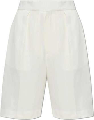 Victoria Beckham Femme, Shorts, Beige, Taille: 38 FR Pleated Shorts