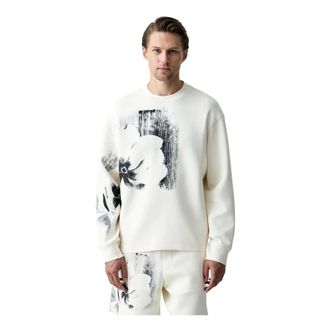 A|X Armani Exchange Homme, Sweatshirts et sweats &agrave; capuche, Beige, Taille: XL SweaT-shirt col rond