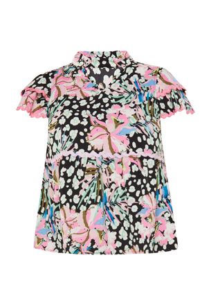 Felipa Bluse Frauen rosa mehrfarbig