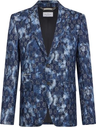 Philipp Plein Herren, Jacken, Blau, MGr&ouml;&szlig;e