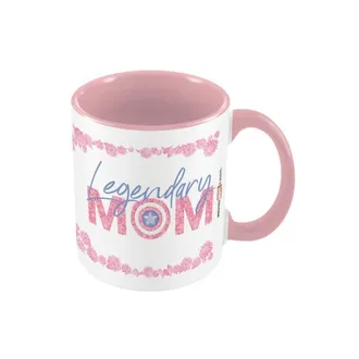 MARVEL Kaffeebecher Legendary Mom (Einheitsgr&ouml;&szlig;e) (Wei&szlig;/Pink)