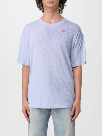 Diesel T-shirt relaxed fit &agrave; col rond en coton avec logo imprim&eacute; graphique