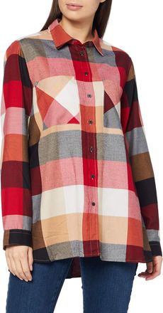 Camel Active Camel Active Womenswear Damen 3097044s6390 Bluse, Red Blak Camel Check, M
