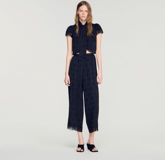 Sandro Top court jacquard Paisley