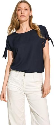 Cecil Damen B344904 T-Shirt-Bluse, Universal Blue, XS EU