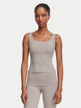 Guess Top V6YP18 K4788 Dunkelbeige Slim Fit