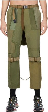 Children of the discordance Homme, Pantalons, Vert, Taille: S Pantalon Bondage Re-construit