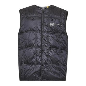 Moncler Blauer &auml;rmelloser Daunenmantel - - Jackets - Herren - Blau - M