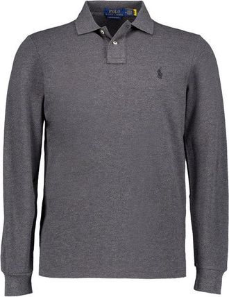 Polo Ralph Lauren Herren Polo-Shirt grau Baumwoll-Piqu&eacute; Slim Fit