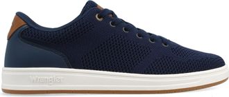 Wrangler Sneaker WRANGLER RONALD MEN LOW, Herren, Gr. 40, marineblaus, Synthetik, Textil, Schuhe Sneaker