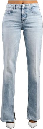 Guess Paulette Flare Split Jeans - - Jeans - Damen - Blau - W26