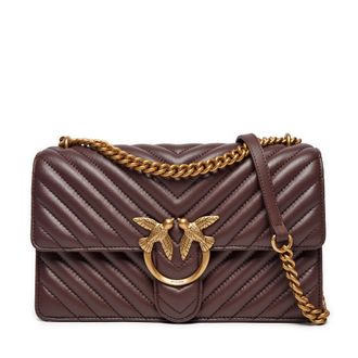 Pinko Handtasche PINKO Love One Classic Dc AI 24-25 PLTT 100941 A0GK Dunkelrot