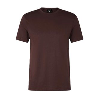 Strellson Homme, Tops, Brun, Taille: M T-shirt en coton merceris&eacute;