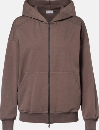 Brunello Cucinelli Kapuzenjacke Monili aus Baumwolle