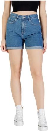 Only Only, Femme, Shorts, Bleu, Taille: 38 FR Short d&eacute;contract&eacute; en coton