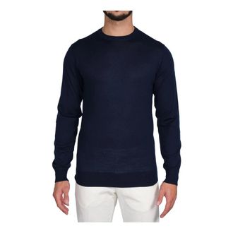 L.B.M. 1911 Rundhals-Strickwege - - Knitwear - Herren - Blau - 3XL